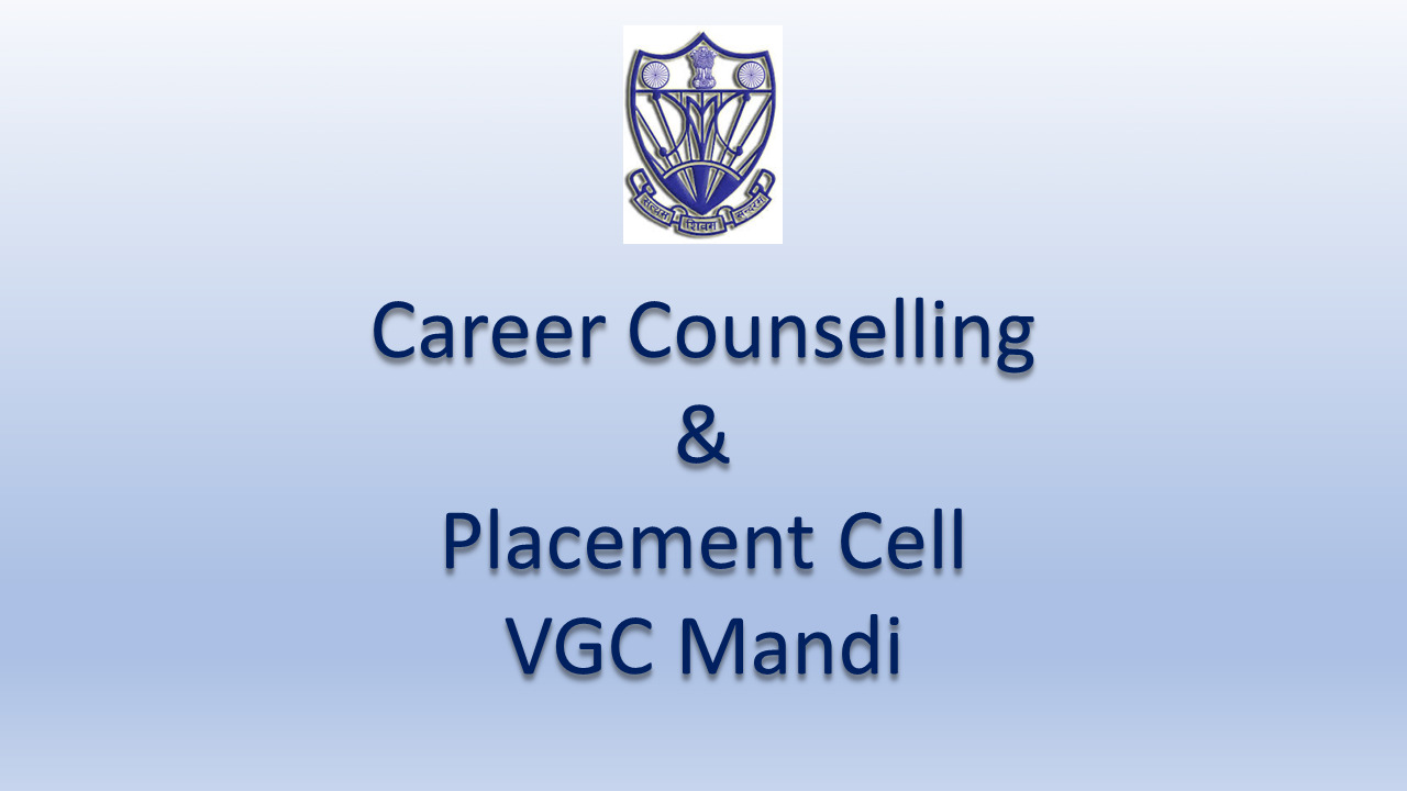 Career Counselling & Placement cell | Vallabh Governmet College, Mandi ...